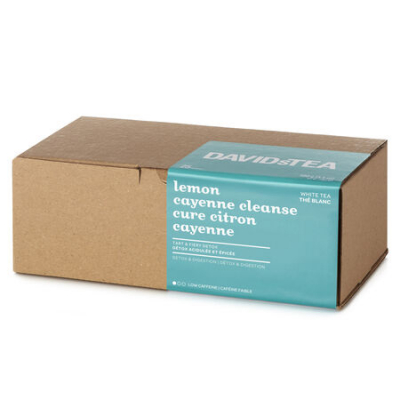 Lemon Cayenne Cleanse Sachets Pack of 25 - DAVIDsTEA - tealovers.com